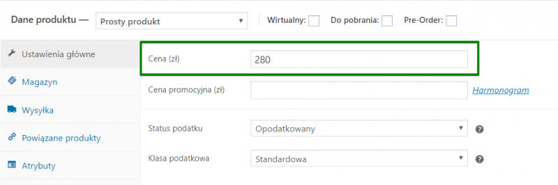 WooCommerce cena netto i brutto - jak wprowadzać ceny produktów?
